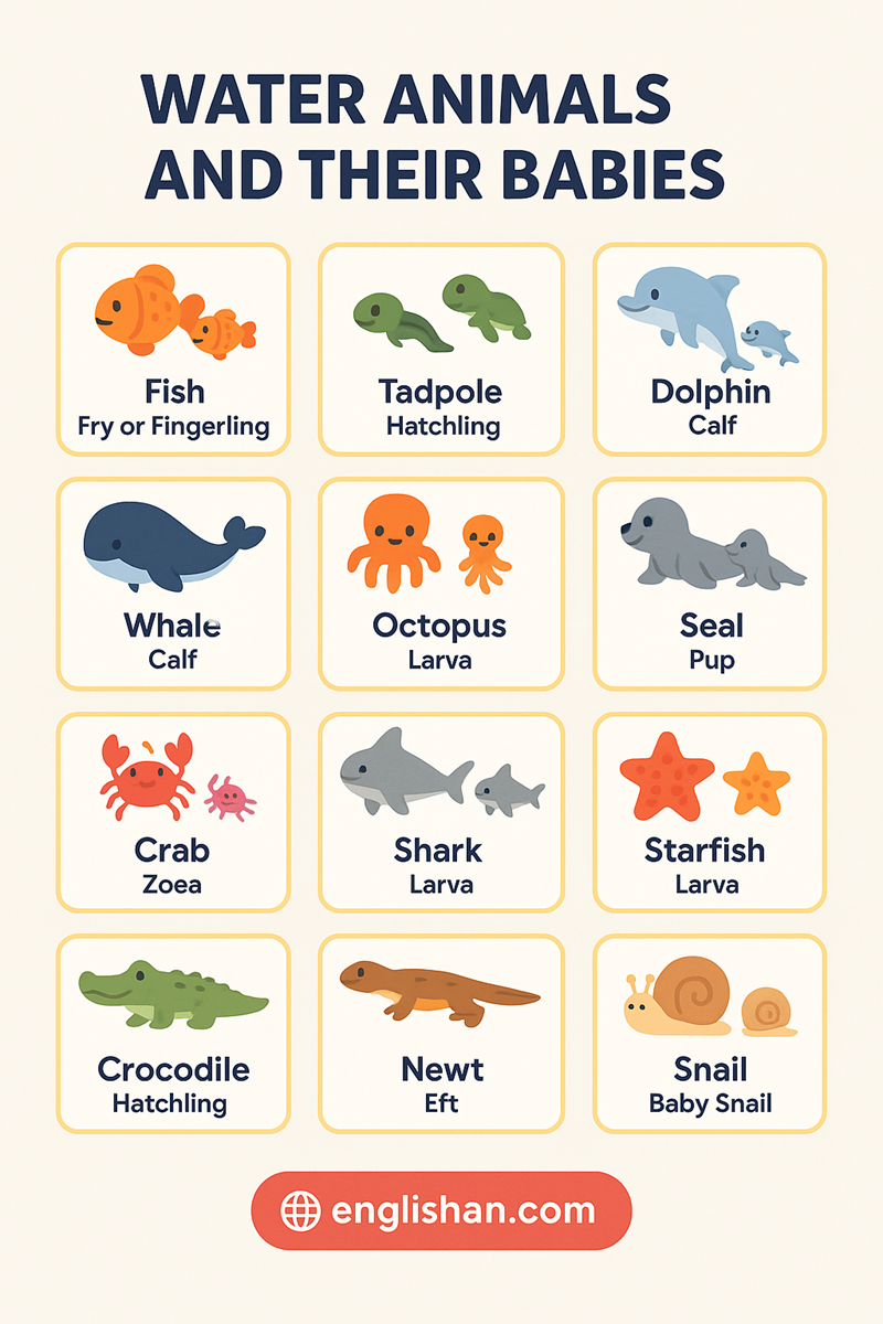 Animals and Their Babies – Complete List of Young Ones • Englishan
