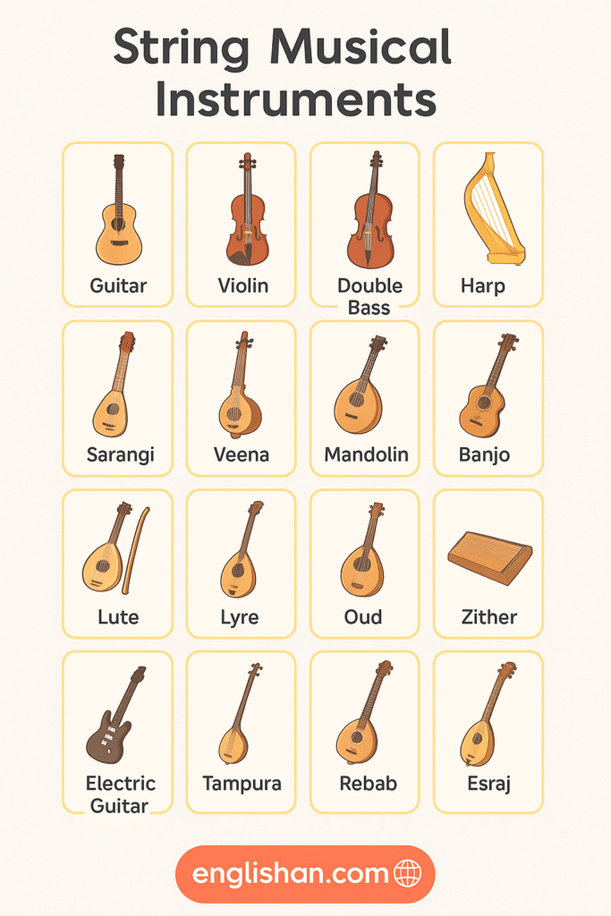 Music Instruments Names List