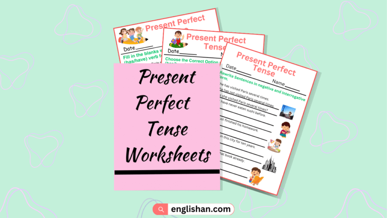 Present Indefinite Tense Worksheets and Exercises • Englishan