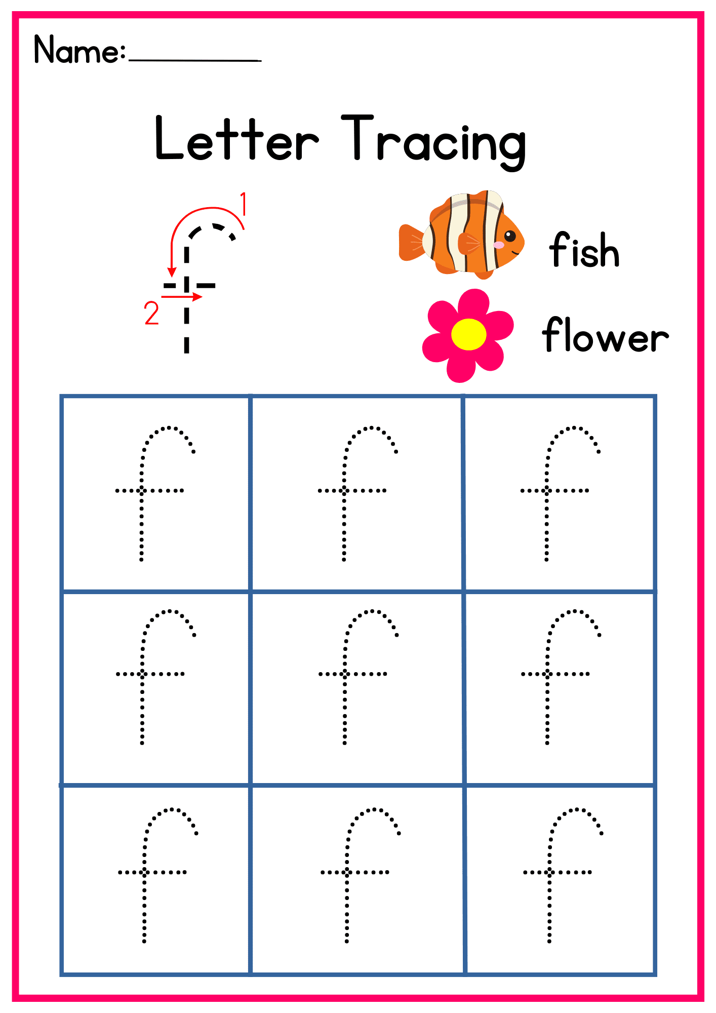 Small Letters Tracing Worksheets a to z with Printable PDF Free