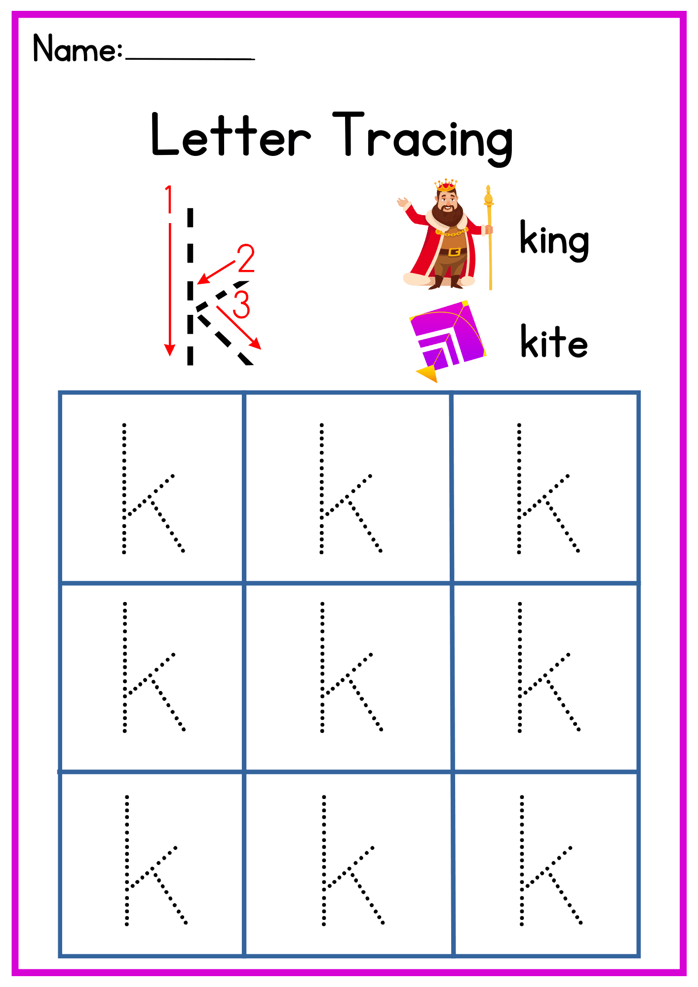 Small Letters Tracing Worksheets a to z with Printable PDF Free