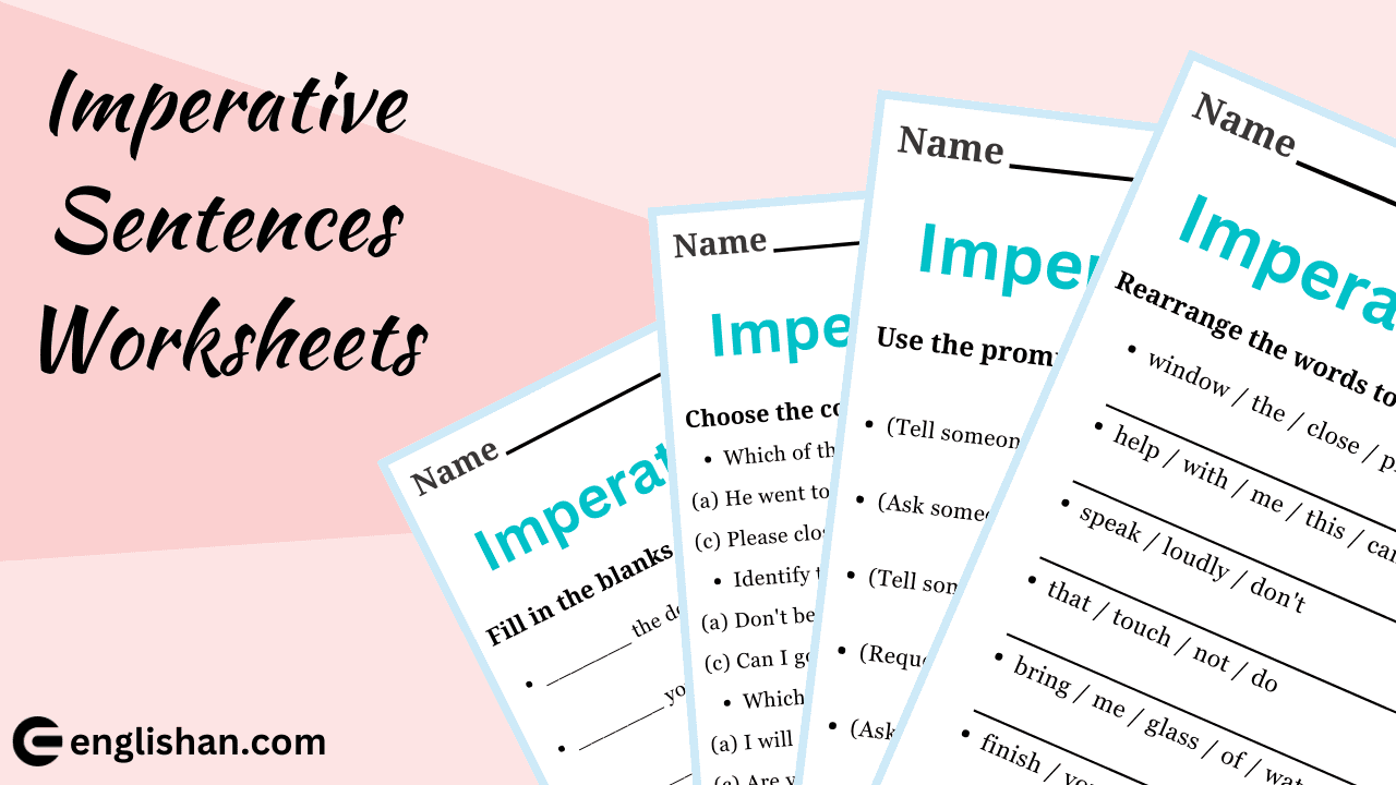 Imperative Sentences Worksheets with Answers