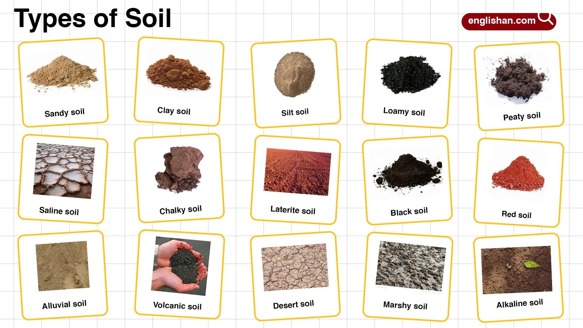 Types of Soil with Pictures and Simple Explanations