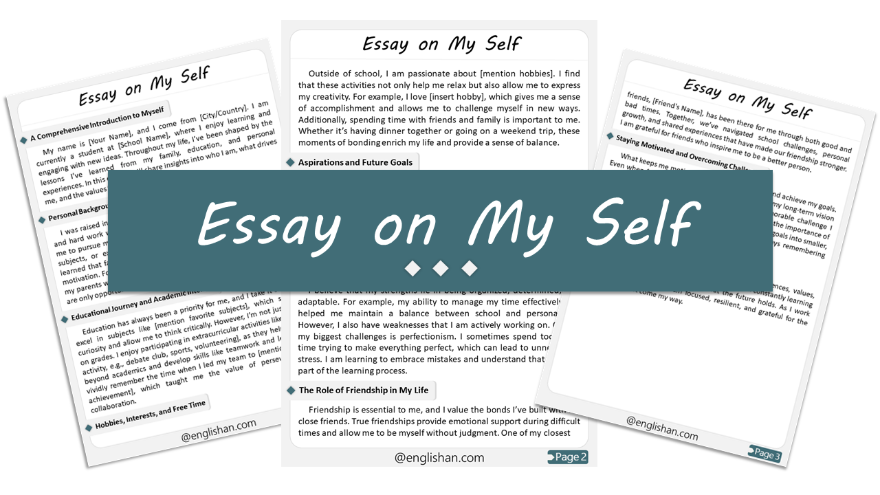 My Self Essay – 10 Lines, 250 Words, and 500 Words