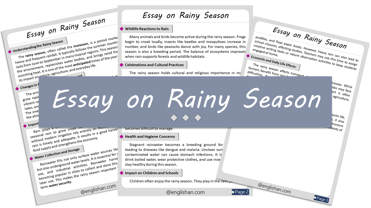 Essay on Rainy Season for Students (500 Words)