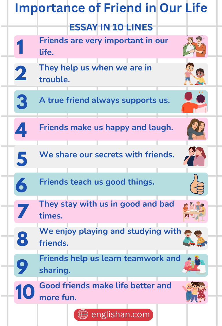 Importance of Friend in Our Life Essay with Free PDF