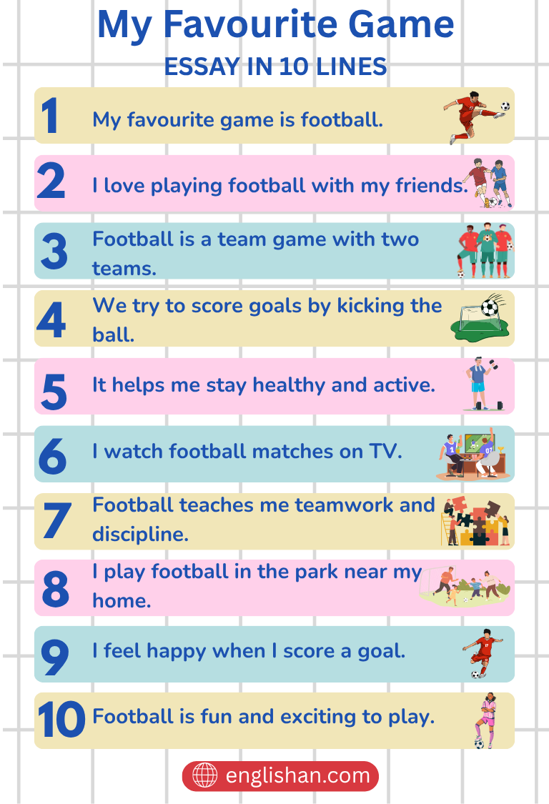 My Favourite Game Essay – 10 Lines, 250 Words, and 500 Words