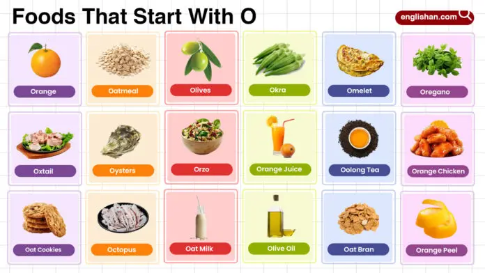 Foods That Start With O In English With Pictures