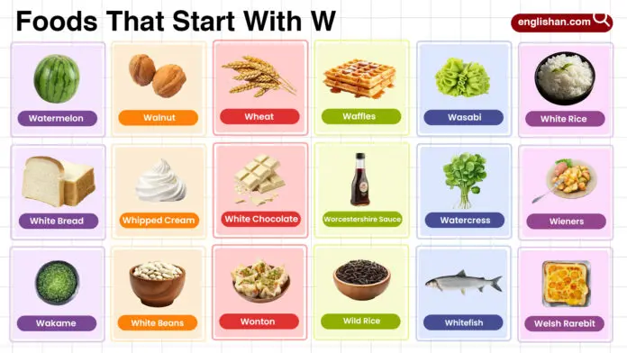 Foods That Start With W In English With Pictures