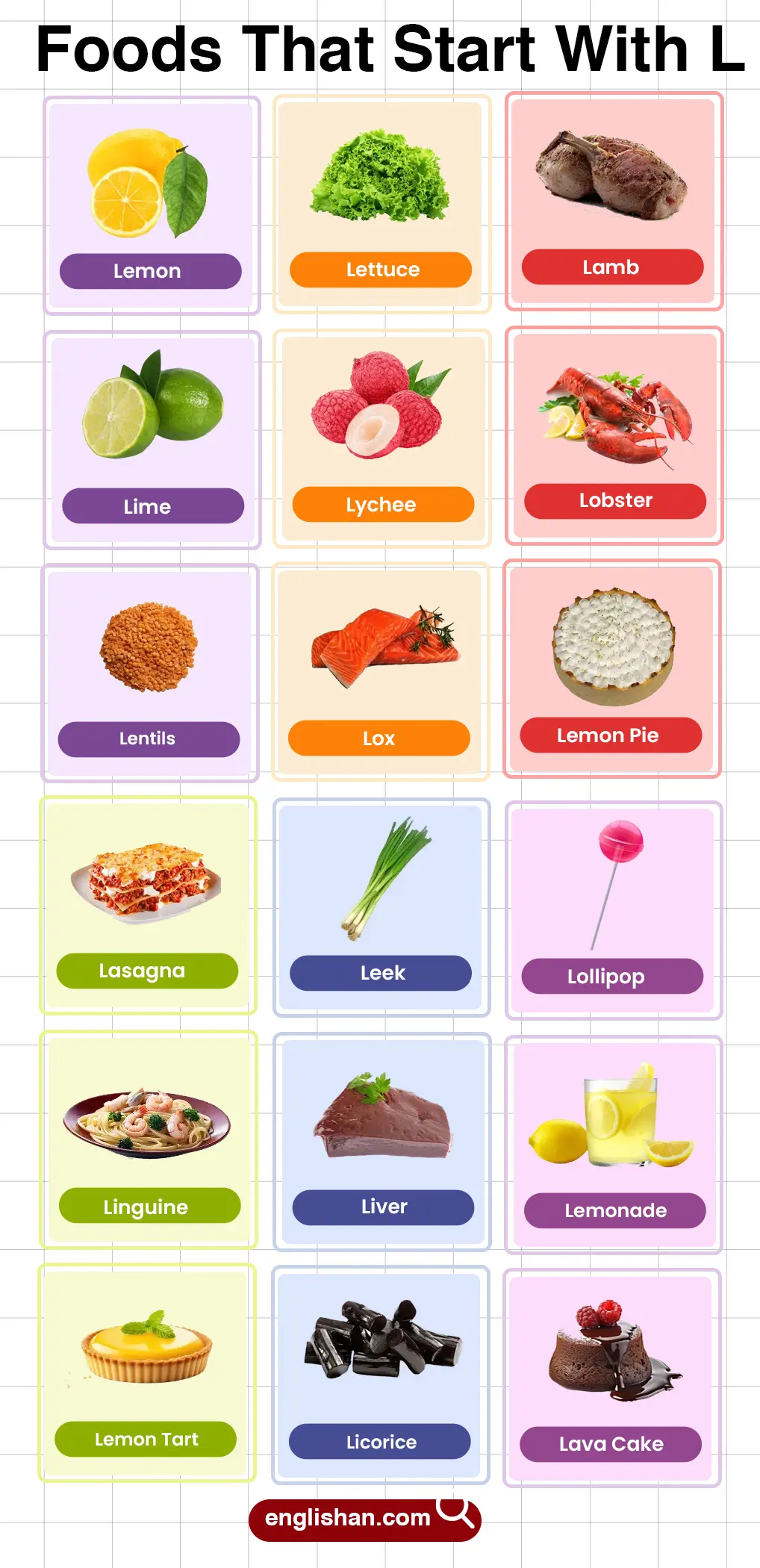 Foods That Start With L In English With Pictures