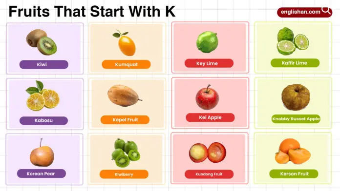 140 Essential Fruits That Start With K in English