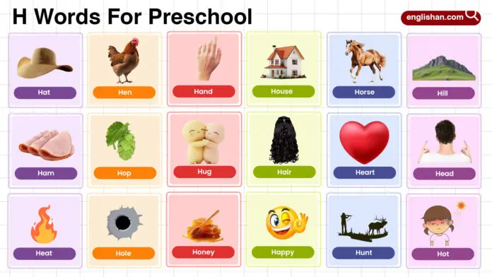 70 Essential Preschool Words That Start With H in English
