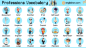 Professions Names in English with Pictures • Englishan