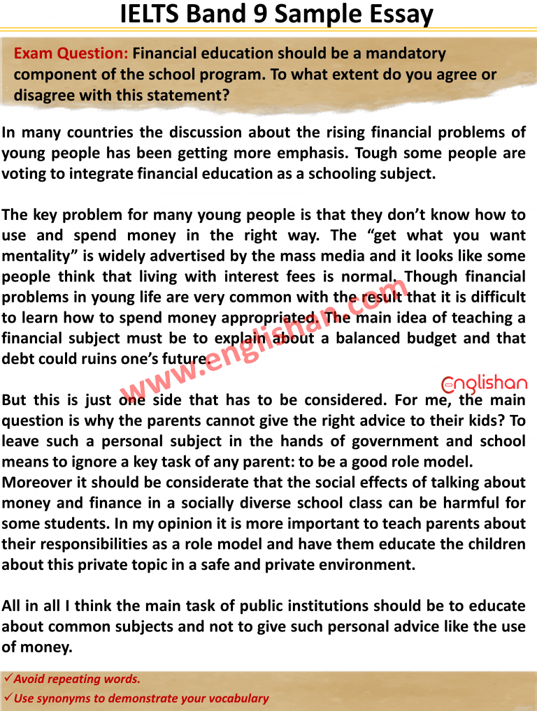 IELTS Sample Essay Topics 2020 Band 9 | Writing Task 2