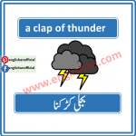 Rain Vocabulary with Picture and Flashcards