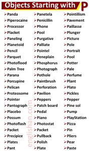 1000+ List of Objects Alphabetically in English • Englishan