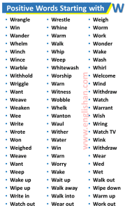 1000+ Positive Words List A to Z in English • Englishan