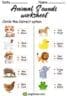 Animal Sounds Worksheet in English • Englishan