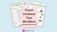 2 Present Continuous Tense Worksheets with Answers • Englishan