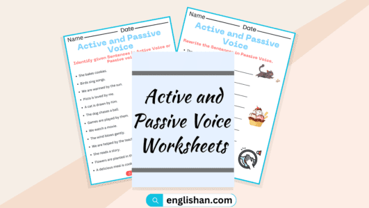 Active and Passive Voice Worksheets with Answers in English