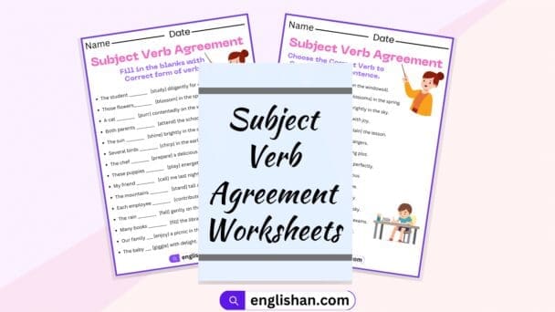Subject Verb Agreement Worksheets and Exercises with Answers