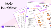 Verbs Worksheets and Exercises with Answers in English