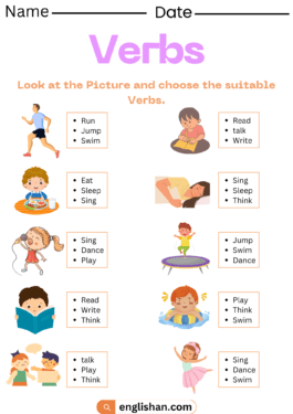 Verbs Worksheets and Exercises with Answers in English
