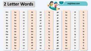 2 Letter Words In English • Englishan