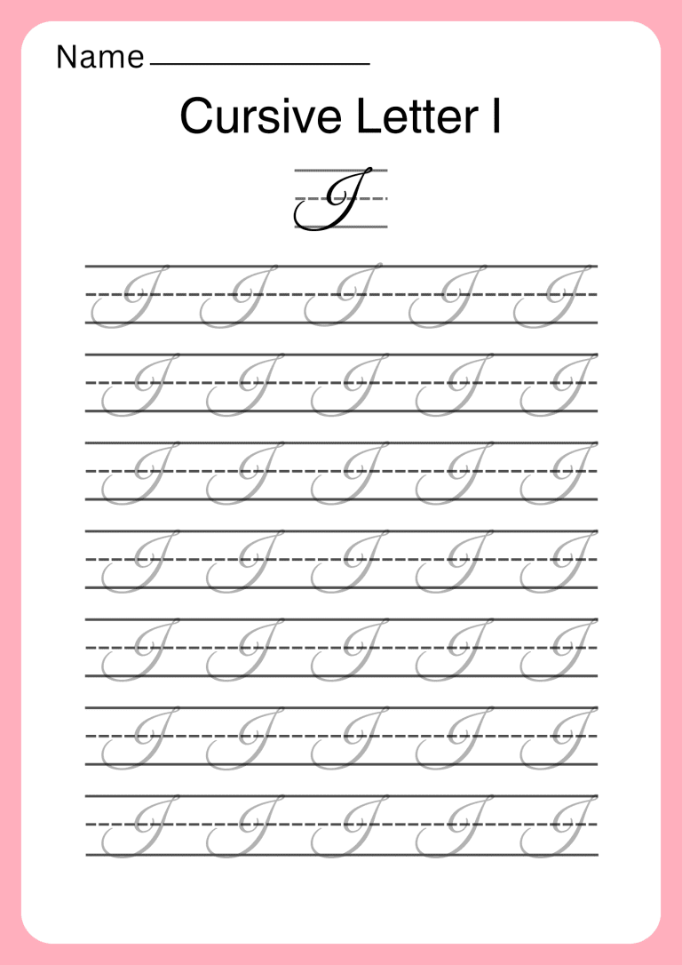 Capital Letters Cursive Writing Worksheets A to Z With PDF