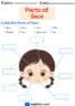 Parts of Face Worksheet and Exercises with Answers