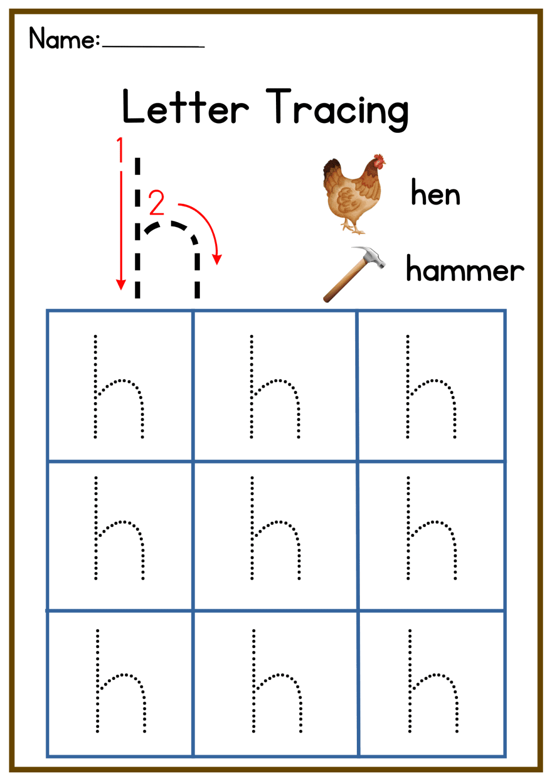 Small Letters Tracing Worksheets a to z with Printable PDF Free