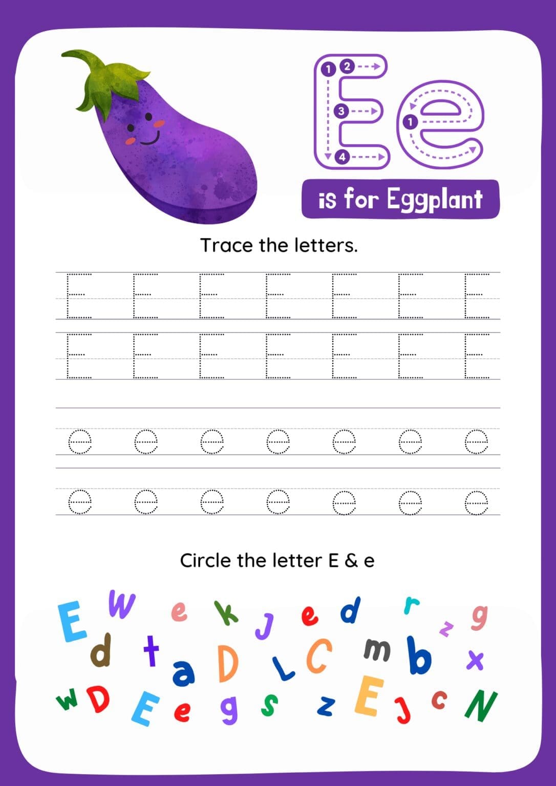 Letters Tracing Worksheets A to Z for Preschoolers