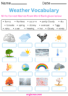 Weather Vocabulary Worksheets and Exercises • Englishan