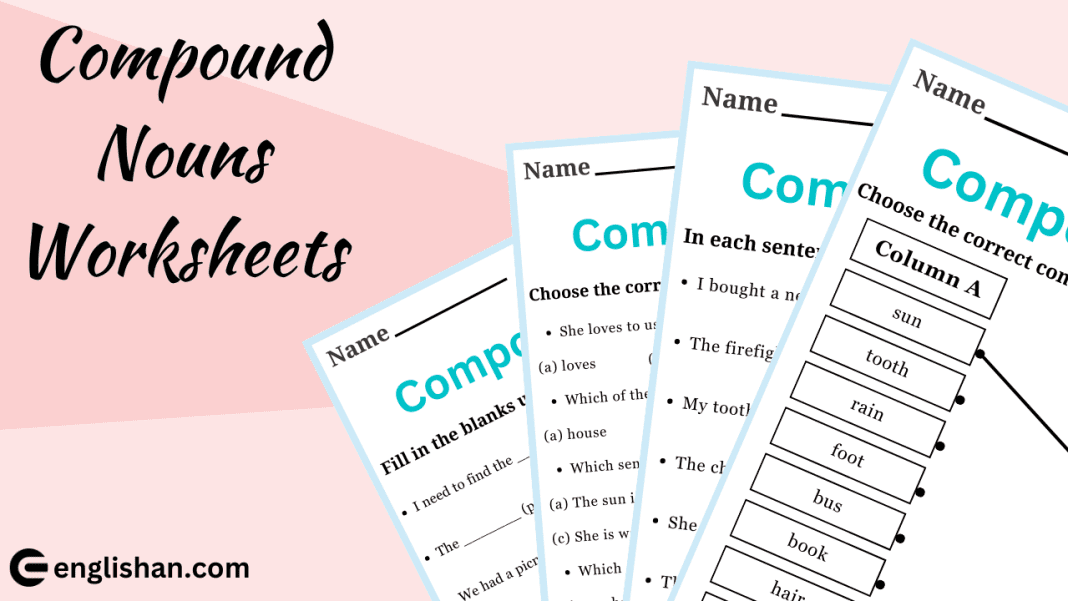 Compound Nouns Worksheets with Answers