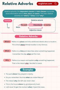 Relative Adverbs in English with Clear Examples and Usage