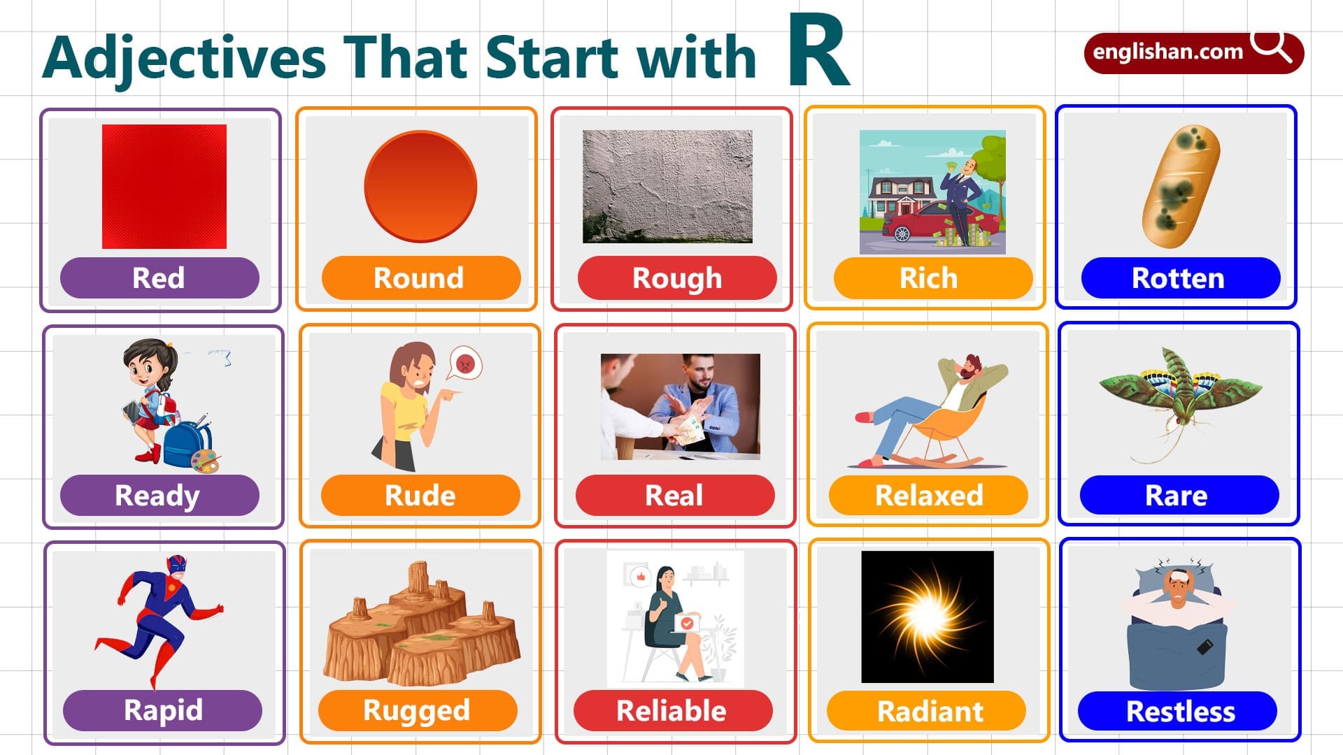 200 Adjectives That Start with R – Useful Describing Words List