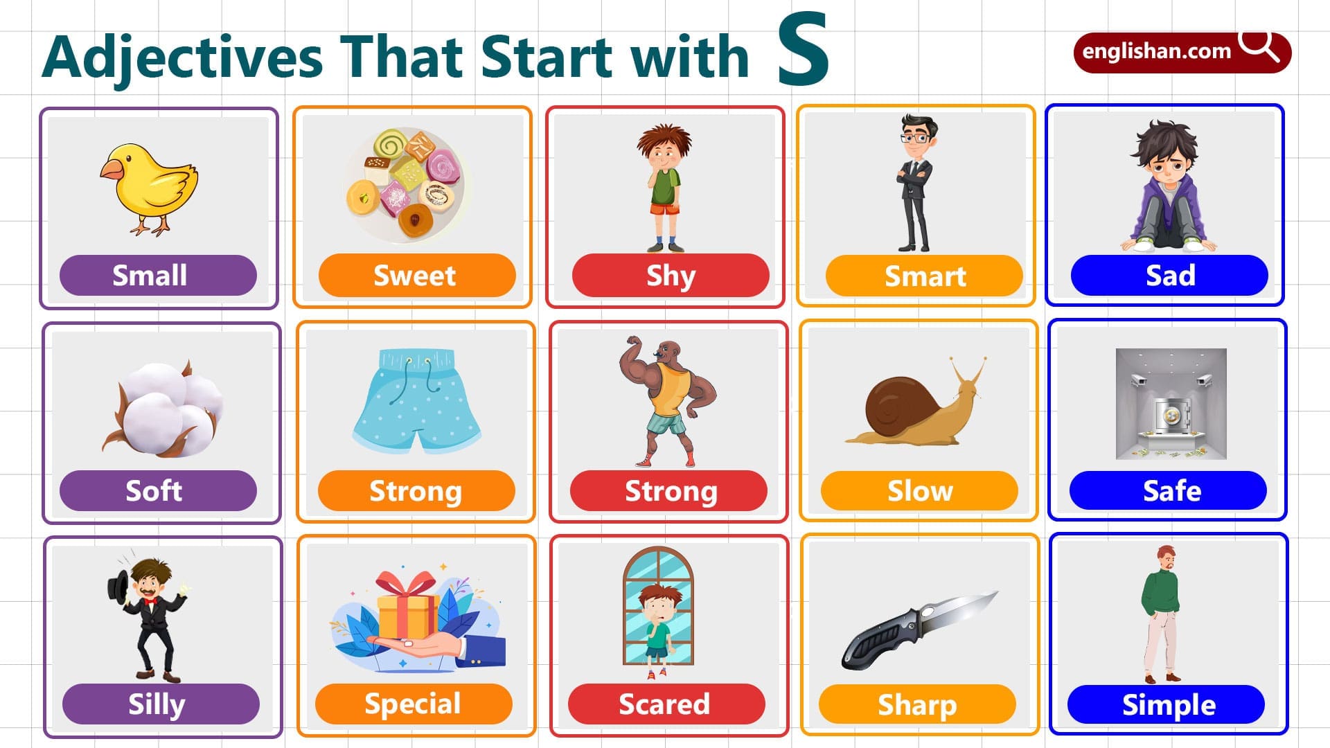 Adjectives That Start With S | Complete List Meanings & Examples
