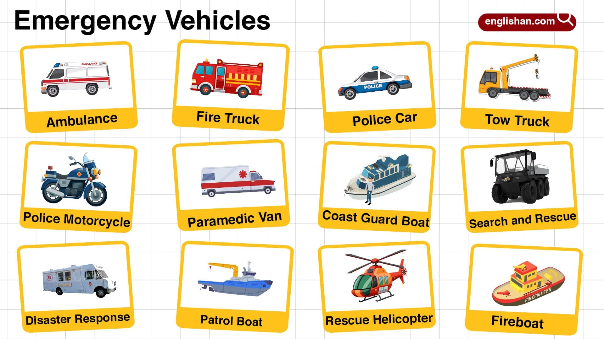 Emergency Vehicles Names Every Kid Should Know