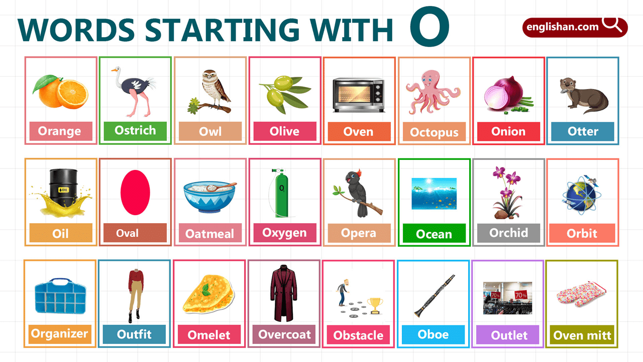 Words That Start with O: Curated Vocabulary List of 1195 O Words