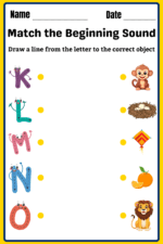 Match the Beginning Sound Worksheets | High-Quality PDF