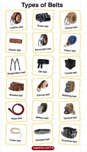 Types of Belts – Learn Different Belt Styles with Pictures