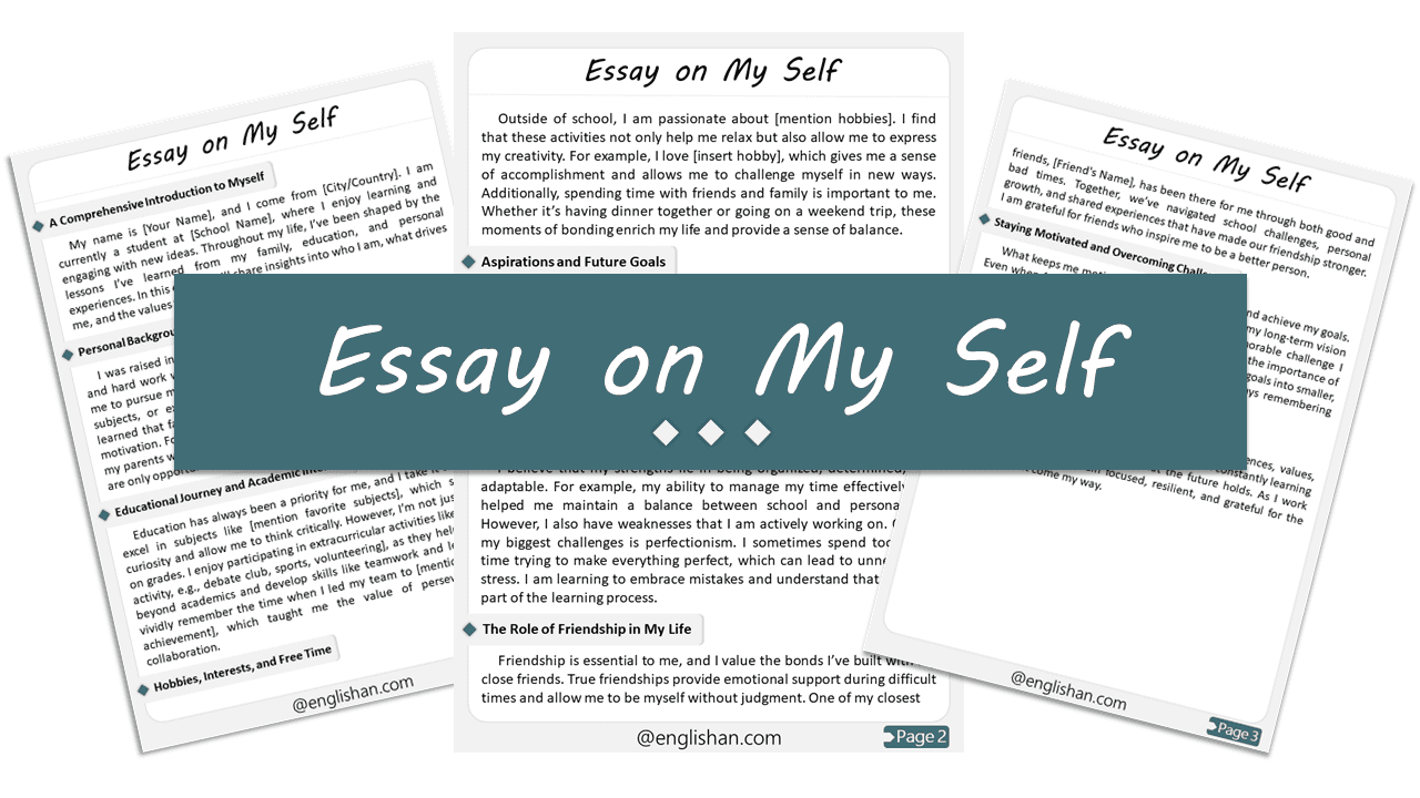 My Self Essay – 10 Lines, 250 Words, and 500 Words