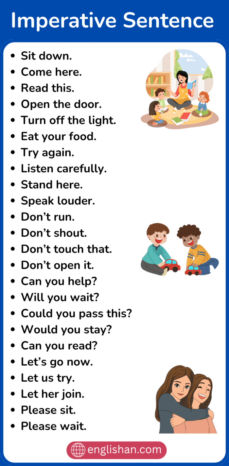 Imperative Sentence Examples List: 100 Complete Sentences