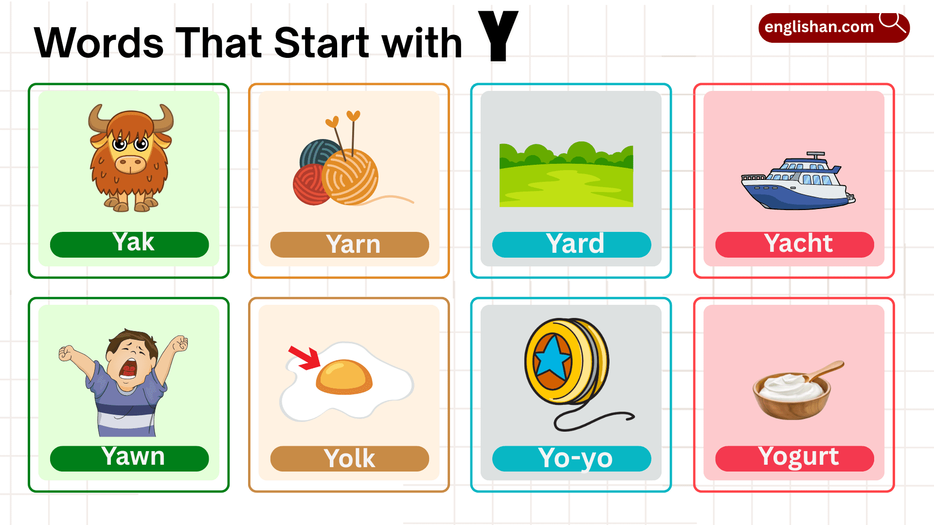 1185 Words That Start with Y | Ultimate Vocabulary List