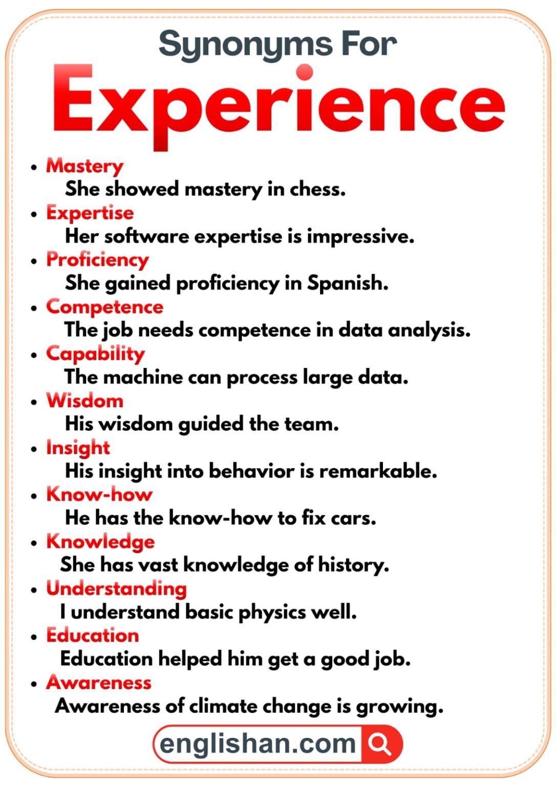 Synonyms for Experience: 100+ Useful Words With Examples