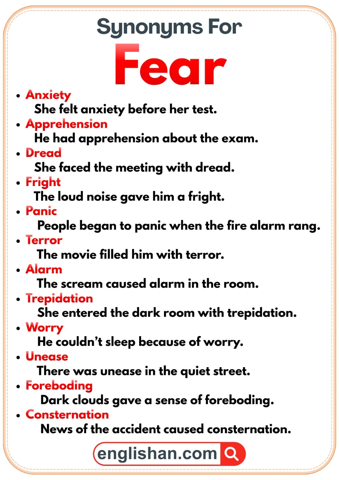 120+ Synonyms for Fear: Complete List With Meanings