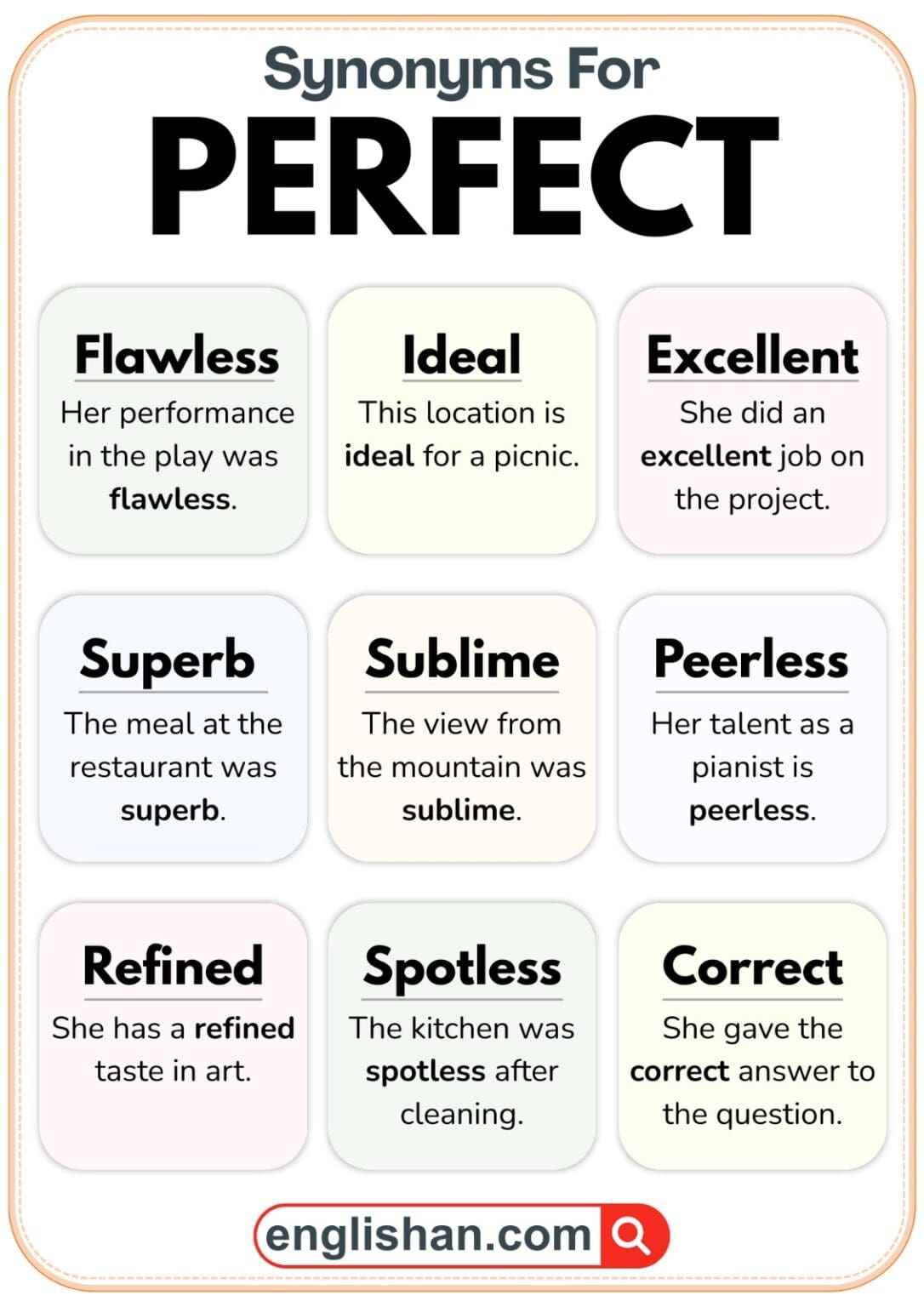 126 Synonyms for Perfect with Meanings and Examples